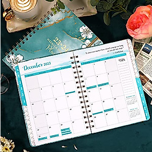 Planner 2023-2024 - July 2023-June 2024, 2023-2024 Academic Weekly & Monthly Planner with Tabs, 6.4" x 8.5", Hardcover with Back Pocket + Thick Paper + Twin-Wire Binding - Green