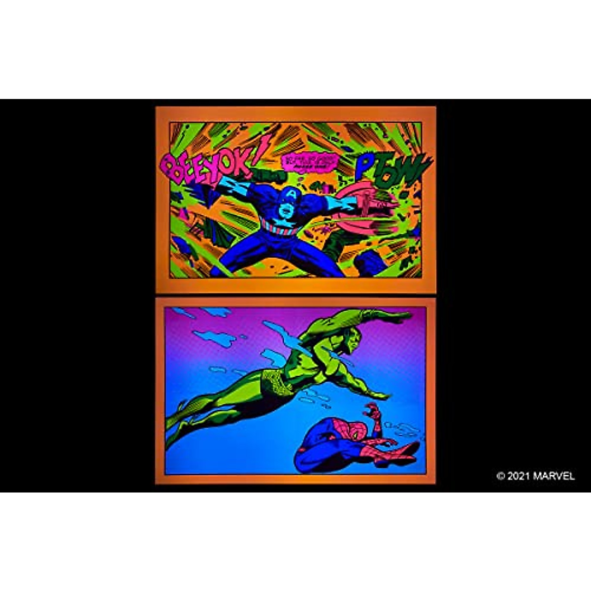Marvel Classic Black Light Collectible Poster Portfolio
