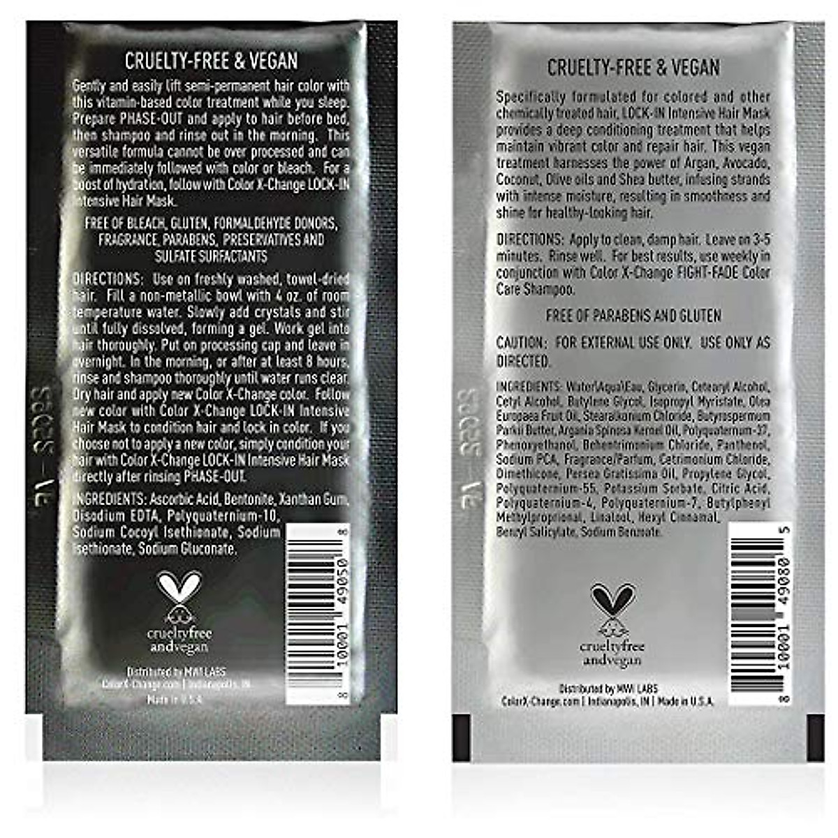 Color X-Change Phase-Out Gentle Dye Decolorizer + Intensive Hair Mask , 2 Count (Pack of 1)