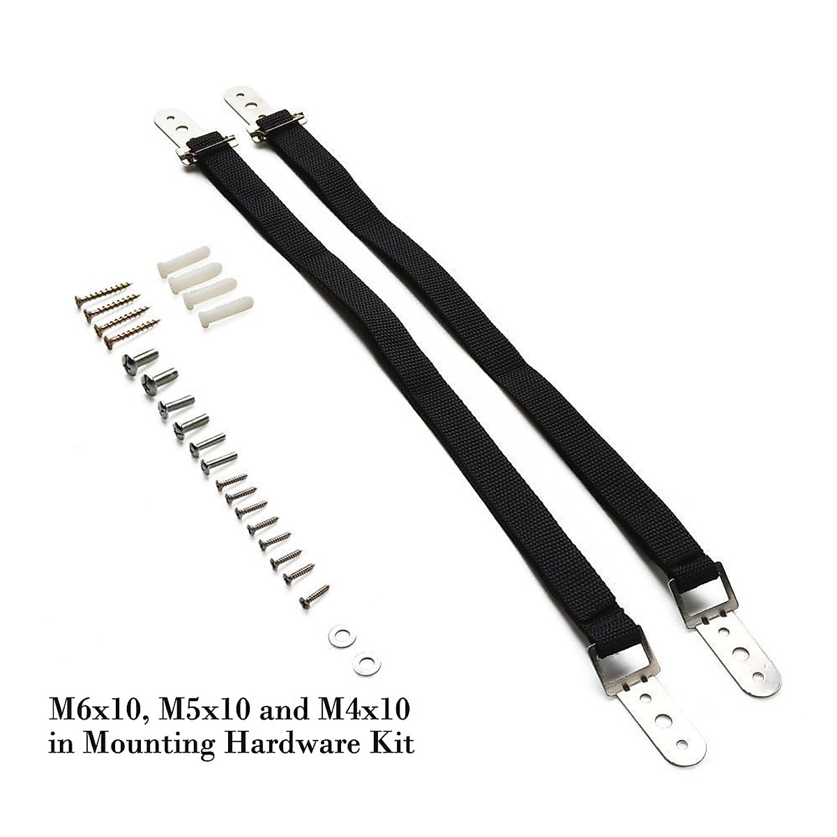 Baby Safety Metal TV Straps Furniture Anti-Tip Straps Heavy Duty Strap All Flat Screen TV/Furniture 2 Pack