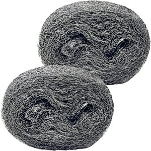 2Pack Steel Wool Pads for Mice Control, Fill Fabric DIY Kit, Coarse Wire Mesh Roll Hole Filler for Mouse, Hardware Cloth Gap Blocker for Holes/Wall Cracks/Pipeline/Siding/Vents in Garden House (13FT)