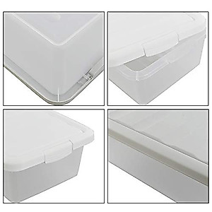 Cand Storage Bin with Lid 14 Quart, 2 Packs, Plastic Box for Organizing