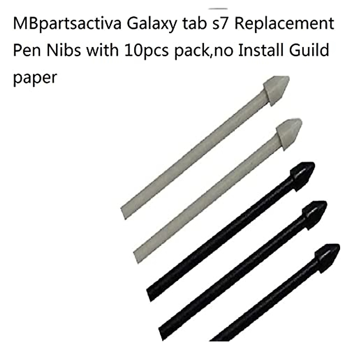 (2 Pack) Stylus s Pen Nibs/Tips Replacement for Samsung Galaxy Tab S7 11.0" Wi-Fi/LTE/5G,Galaxy Tab S7+/S7 Plus 12.4" Wi-Fi/LTE/5G ( Black)