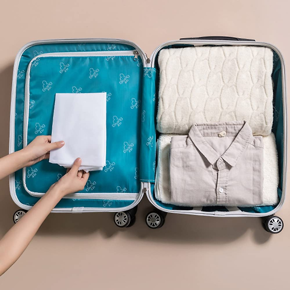 ZOSTLAND Portable Clothes Dryer 6 Minutes Auxiliary Drying Bag Fast Drying Dryerclothes Reusable Space Mini Folding for Home Travel dorms Offices (Coat+Trousers)