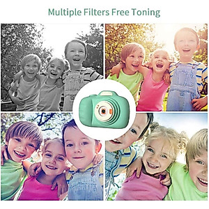 GIENEX Kids Toy Gift Camera for 4-9 Years Old Boys and Girls, 1080P HD Child Camera, Digital Gift for Kids Camera with 2.3 Inch LCD Display