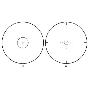 Monstrum Alpha Series 1-6x24 First Focal Plane FFP Rifle Scope | ZR305 H-Series Offset Scope Mount | Bundle