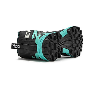 Inov-8 Womens Roclite G 370 - Waterproof Hiking Boots - Lightweight, Breathable - Graphene Grip - Mid Boot Fit - Vegan - Black/Teal 10 W US