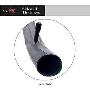 16 Inch Bike Tube 2 Pack 16 x 1.95 Bike Tube/1.5/1.75/2.125/2.3 with 3 Levers, 6 Round Patches - Compatible with Most 16" Tube Bike - Premium Long Lasting Butyl Rubber.