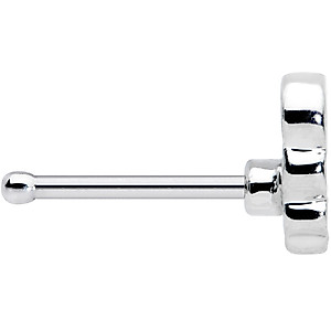 Body Candy Womens 20G Steel Nose Ring Pride Rainbow Butterfly Nose Stud Nose Bone Body Piercing Jewelry 1/4&quot;