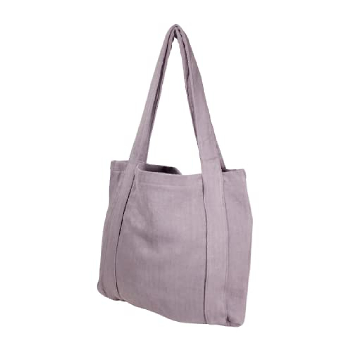 Urbane Luggage Hemp Tote Bag: Padded Shoulder Straps, Lined Tote, Eco-friendly Holiday Gift for Men and Women (Purple)
