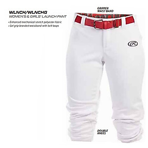 Rawlings womens Classic Women s launch pant, Black, Small US