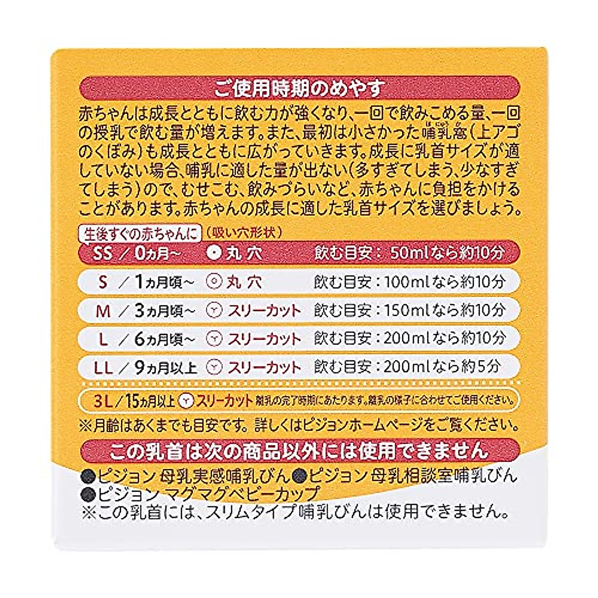 Pigeon Breast Milk Feeling Nipple Newborn SS Size 1 Piece