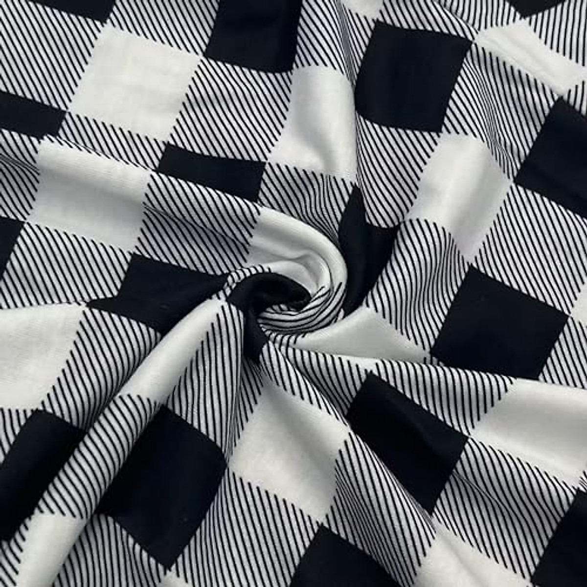 Women Black White Plaid We Are Family Christmas Pjs Matching Sets Xmas Holiday Pajamas for Adult Kids Baby Dog Xmas Family Sleepwear Home Loungewear M