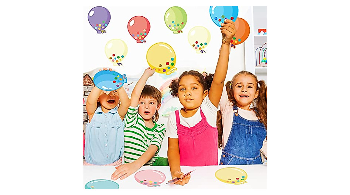 45 Colorful Balloon Cut-Outs for Classroom Decor