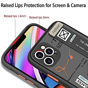 Ins Cool Off Phone Cover Compatible with iPhone 12 Pro Max Case for Boys, Sports Shoes Graphics White Black Pattern Slim Thin Clear Hard Back Shockproof Case with Adjustable Wristband Kickstand
