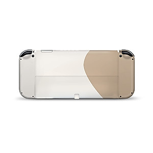 Tacky Design Beige Colorwave Skin Compatible with Nintendo Switch OLED Skin - Vinyl 3M Color Blocking Stickers Set - Compatible with Nintendo Switch OLED Skin Joy Con, Console, Dock - Decal Full Wrap