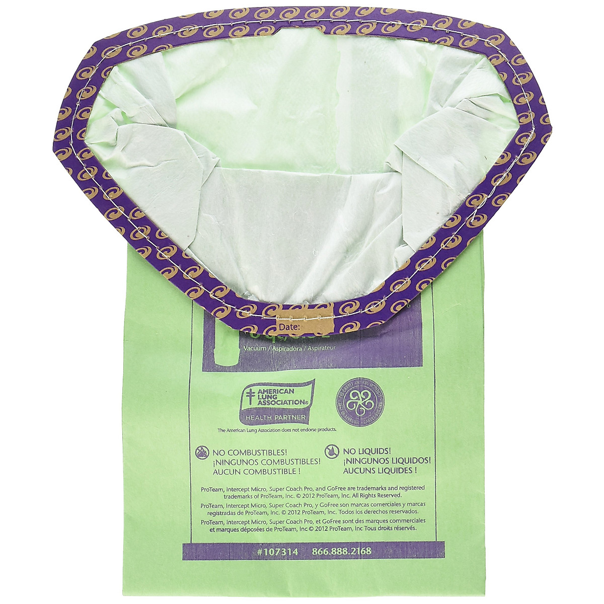 ProTeam Paper Bag, 6Qt Super Coach Pro6 & Go Free 10 Pack