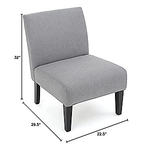 Christopher Knight Home Kassi Fabric Accent Chair, Grey