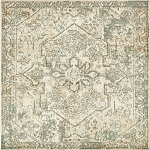 Unique Loom Tuareg Collection Area Rug - Sandstorm (8'Square, Multi/ Gray)