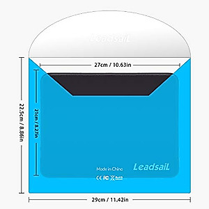 LeadsaiL Mouse Pad with Stitched Edge, Water-Resistant, Premium-Textured Mouse Mat, Non-Slip Rubber Base Mousepad for Laptop, Computer & PC, 10.6×8.3×0.1 inches (Black)