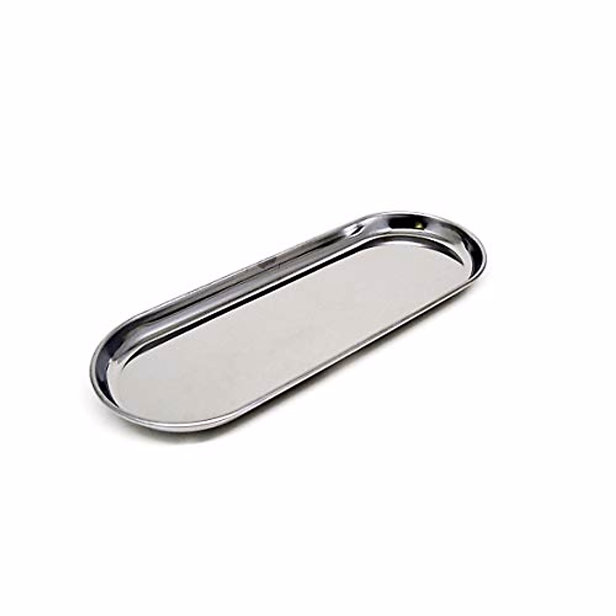 JapanBargain 3080, Japanese Stainless Steel Tray Spices Tray Condiment Tray Camping Food Prep Plate Kid Lunch Dinner Plate Small Baking Sheet Tray Made in Japan, 9.5 x 3.5 inches