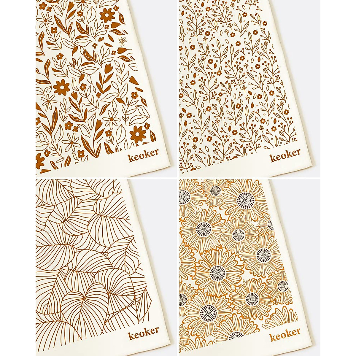 KEOKER Floral Silk Screen Stencils for Polymer Clay, 10 PCS Silk Screen for Jewelry Clay Earrings Decoration, Each 5.5" X 3.5" (10PC)
