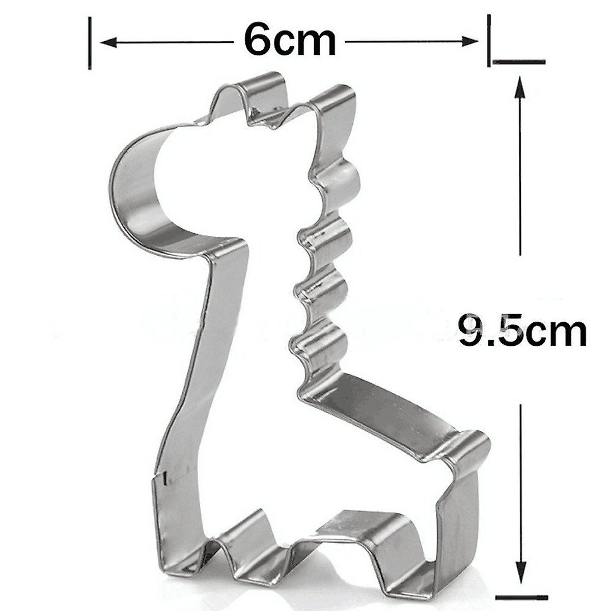 WOBATOY Giraffe Mother and Baby Biscuit Cookie Cutters - Stainless Steel