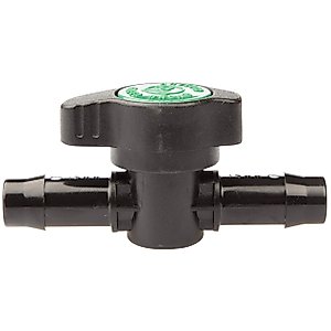 The Original Safety Siphon 3/4 Inch Barbed Shut Off Valve - Simple On and Off Operation w/O-rings to Prevent Leaking - Splice in Line for Easy Flow Control - Constructed from Wear-Resistant Plastic