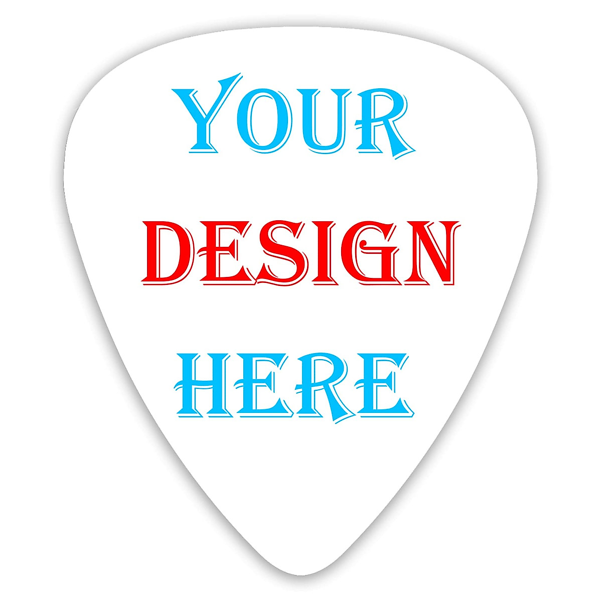 Custom 12 Pcs Guitar Pick, Personalized Add Your Image Text Light Medium Thin Unique Guitar Pick For Bass, Electric & Acoustic Guitars