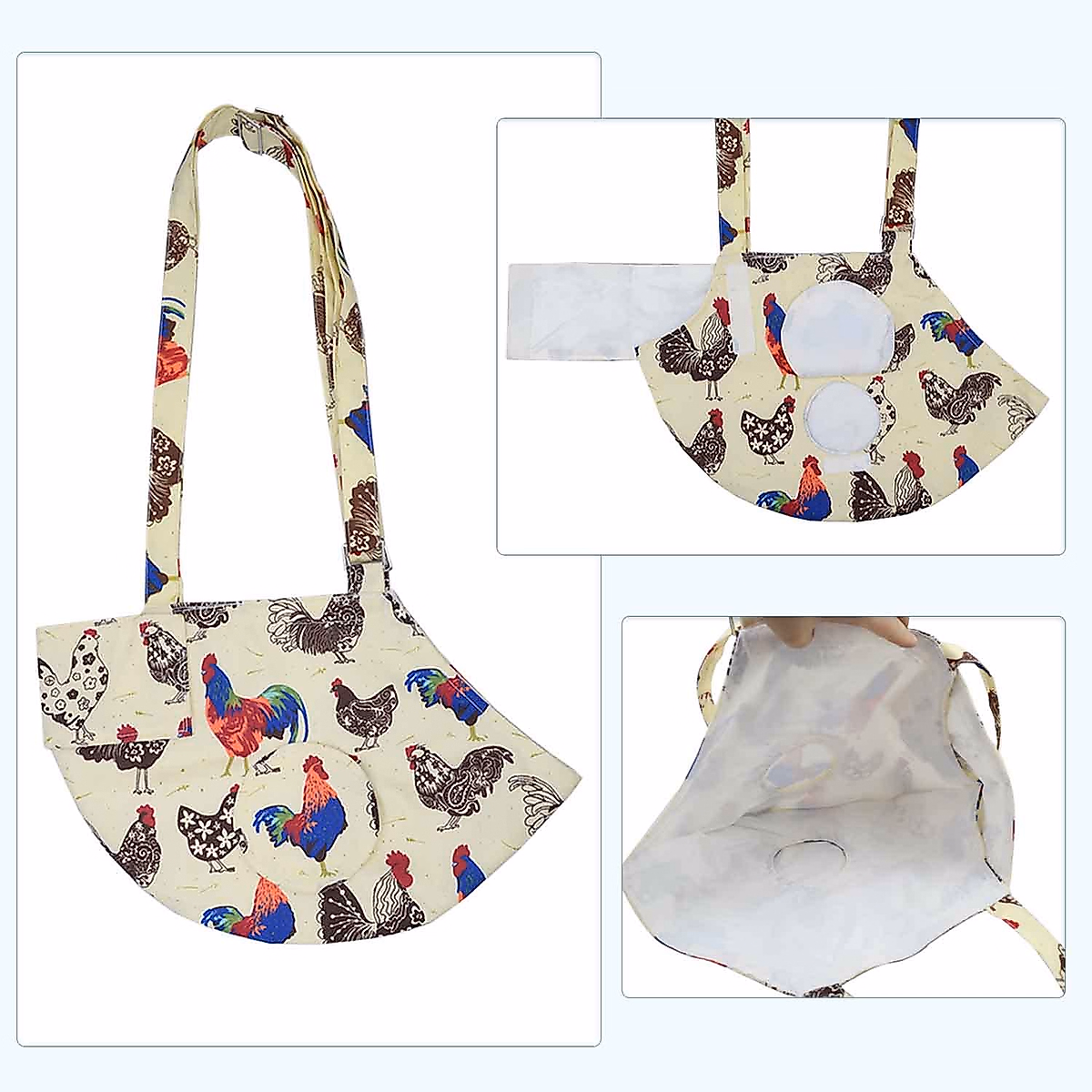 tinkare Chicken Medic Bag Chicken Sling Holder Bag Carry Bag Catching Bag for Brahma Hen Rooster Poultry Transport Traveling Driving Restraint