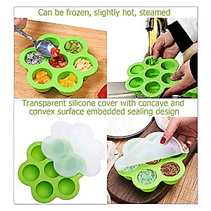 - Do-it-yourself, development thinking, food grade Summer Reusable Silicone Baby Food Freezer Tray Molds Storage Frozen Baby Food Storage Containers Kitchen Tools (Color : A) A (Color : B)