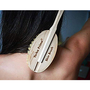 Yerba Prima Tampico Skin Brush for Exfoliation and Blood Circulation - 1 Brush