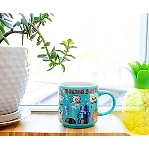 Silver Buffalo SpongeBob SquarePants Bikini Bottom Ceramic Mug | Coffee Cup For Espresso, Tea, Cocoa | Holds 13 Ounces