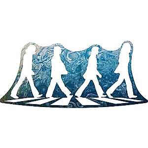 Beatles Abbey Road Magnet Crosswalk Merchandise Memorabilia Album Record Iconic Band Pepper Vinyl Magnet | Premium Quality | 7-Inches | MG041 (Space)