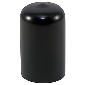 Caplugs VC-2375-24 VC Series – Plastic Round Cap 60 Pack, Black Vinyl, 2.375" W x 1.5" L Protective Closures, Thread Protectors, Dust and Moisture Seals, Masking, Plating, Color Coding (99190240)