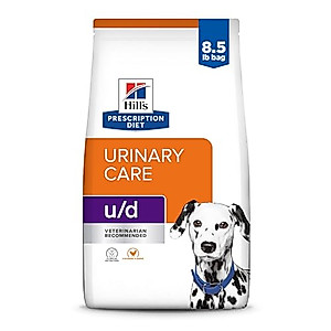 Hill's Prescription Diet u/d Urinary Care Dry Dog Food, Veterinary Diet, 8.5 lb. Bag