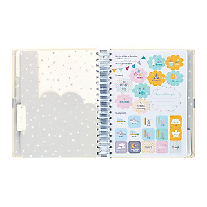 Busy B 6584 "Baby B Baby Journal with Pockets and Stickers, Neutral
