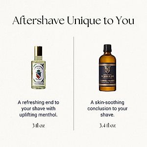 Caswell-Massey Newport Gold Cap After Shave, Soothing Aftershave with Sandalwood, Citrus & Cedar, 3 Fl Oz