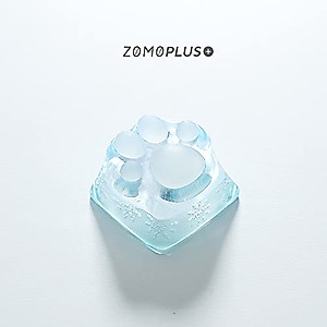 wwkeycaps ZOMO Special Edition 3D Printing Gaming Cat Keycaps Cherry MX keycaps Cats paw ShapeTiffany Blue