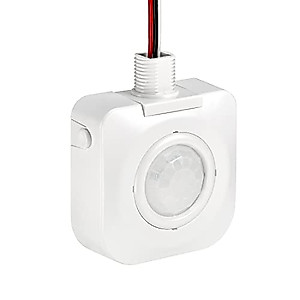 Maxxima High Bay Fixture Mount - 360 Degree PIR Occupancy Sensor, Hard Wired Indoor Motion Sensor, Automatic Commercial or Residential Lighting Solution, Max Height 30 Ft, 120-277V