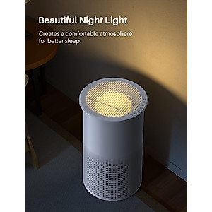 Air Purifier Large Room 1000 sq ft - Dreamegg Hepa Air Purifiers for Home Large Room/Bedroom with Night Light, CADR 510+, Auto Mode, UV-C Air Cleaner Remove 99.97% of Dust, Pet Dander, Smoke, Pollen