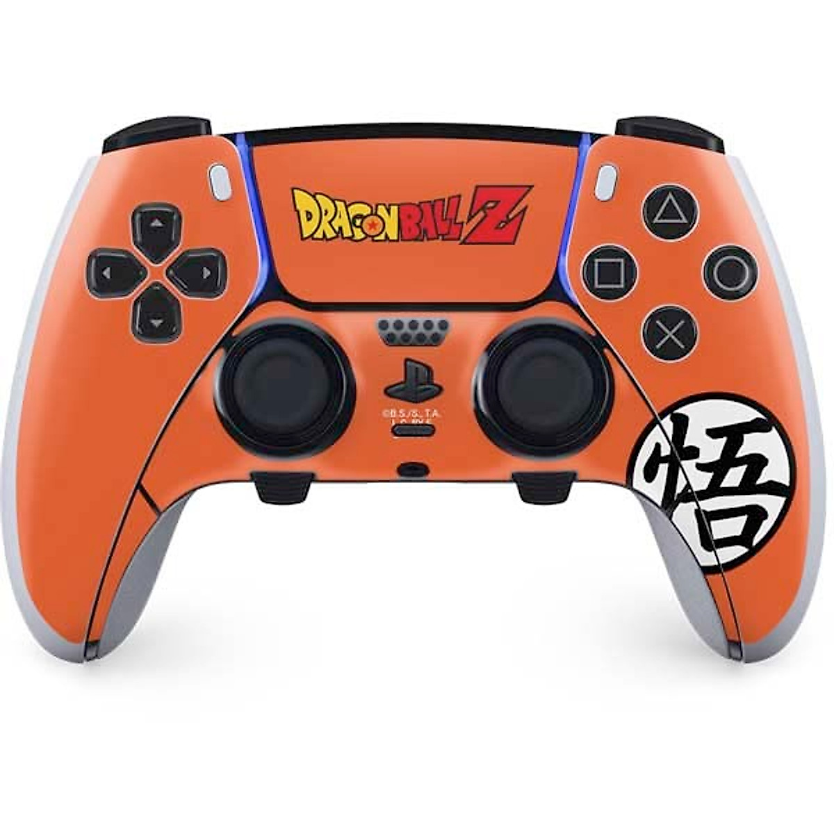 Skinit Gaming Decal Skin Compatible with PS5 DualSense Edge Pro Controller - Officially Licensed Dragon Ball Z Goku Iconic Kanji Symbol Design