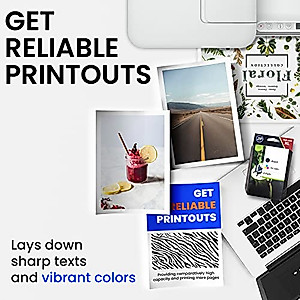 63XL Black and Tri-Color Ink Cartridges (2 Pack), Replacement for HP 63XL 63 XL Ink | Works with Envy 4520 3634 OfficeJet 3830 5252 5255 4650 5258 DeskJet 3630 1112 3632 3636 Printers (Black, Color)