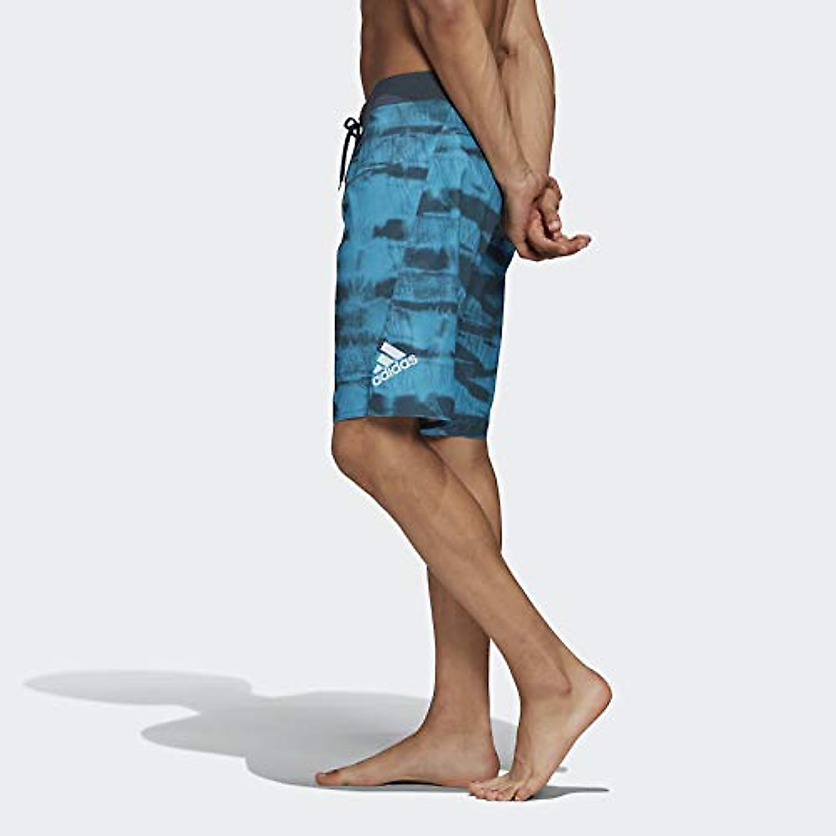 adidas Men's 2 Colored Tech Short Legacy Blue/Shock Cyan 33"