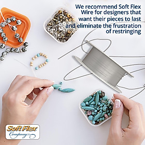 Soft Flex Wire 49-Strand .019" Diameter 30ft/Pkg-Satin Silver