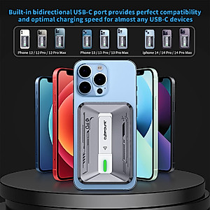 Magnetic Portable Charger, 2024 'Mecha' 5000mAh Wireless Power Bank, PD 22.5w 2.5 Hours Fast Charging, Stronger Magnet Stick, Mini Mag-Safe Battery Pack USB-C Compatible with iPhone 15/14/13/12 Series