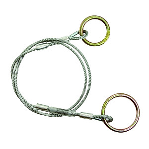 FallTech 74373FT 3-Foot Cable Pass-Thru Anchor Sling with Standard Galvanized Cable