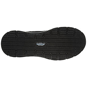 Skechers Men's Flex Advantage Sr Work Shoe, Black, 14 W US