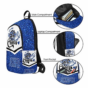 MyPupSocks Custom Cheerleader Bookbag Men Women Back Packs School Girls Personalized Backpack Girl Boy Cheerleader Backpack Book Bags Teenage Girls
