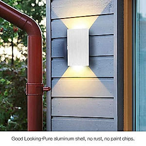 Aluminum Alloy Warm White Bulb Decorative Lights Outdoor Garden Lamp, Wall Mounted Lamp, for Ground/ Garden Home Decoration Indoor Outdoor Garden Lights